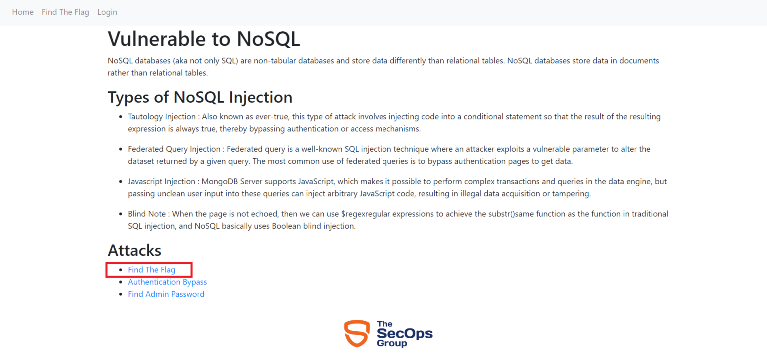 A Pentester’s Guide to NoSQL Injection • The SecOps Group